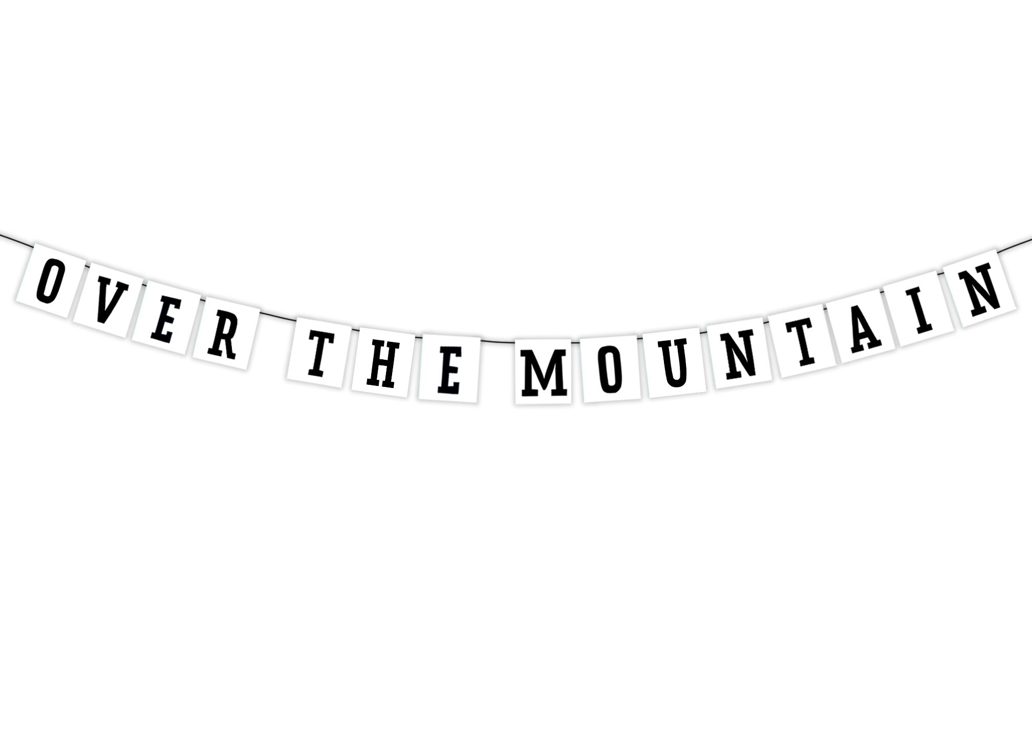 Over the Hill Pennant Banner, 50th Birthday Party Ideas, 40th Birthday ...