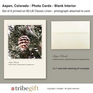 Aspen Photo Note Cards, Set of 6, PRINTED PRODUCT, All Occasion Cards ...