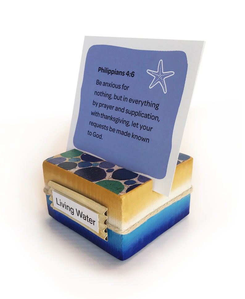 Sea-inspired Scripture Card Holder Bible Verse Card Holder | Etsy