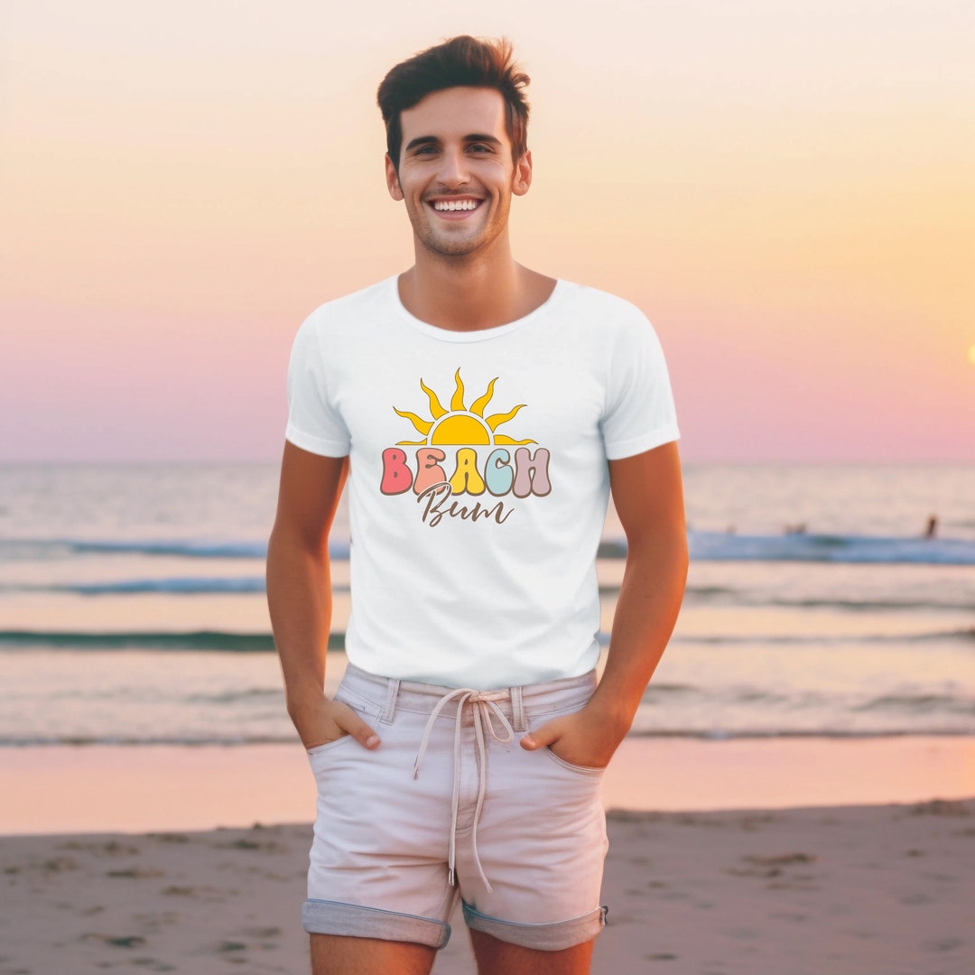 Beach Bum Shirt, Retro Beach Bum Tee, Beach Life, Comfort Colors, Beach ...