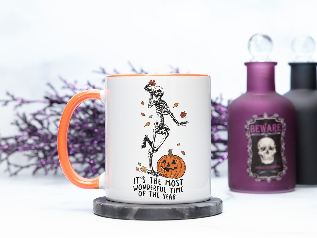 Halloween It's the Most Wonderful Time of the Year Skeleton Mug ...