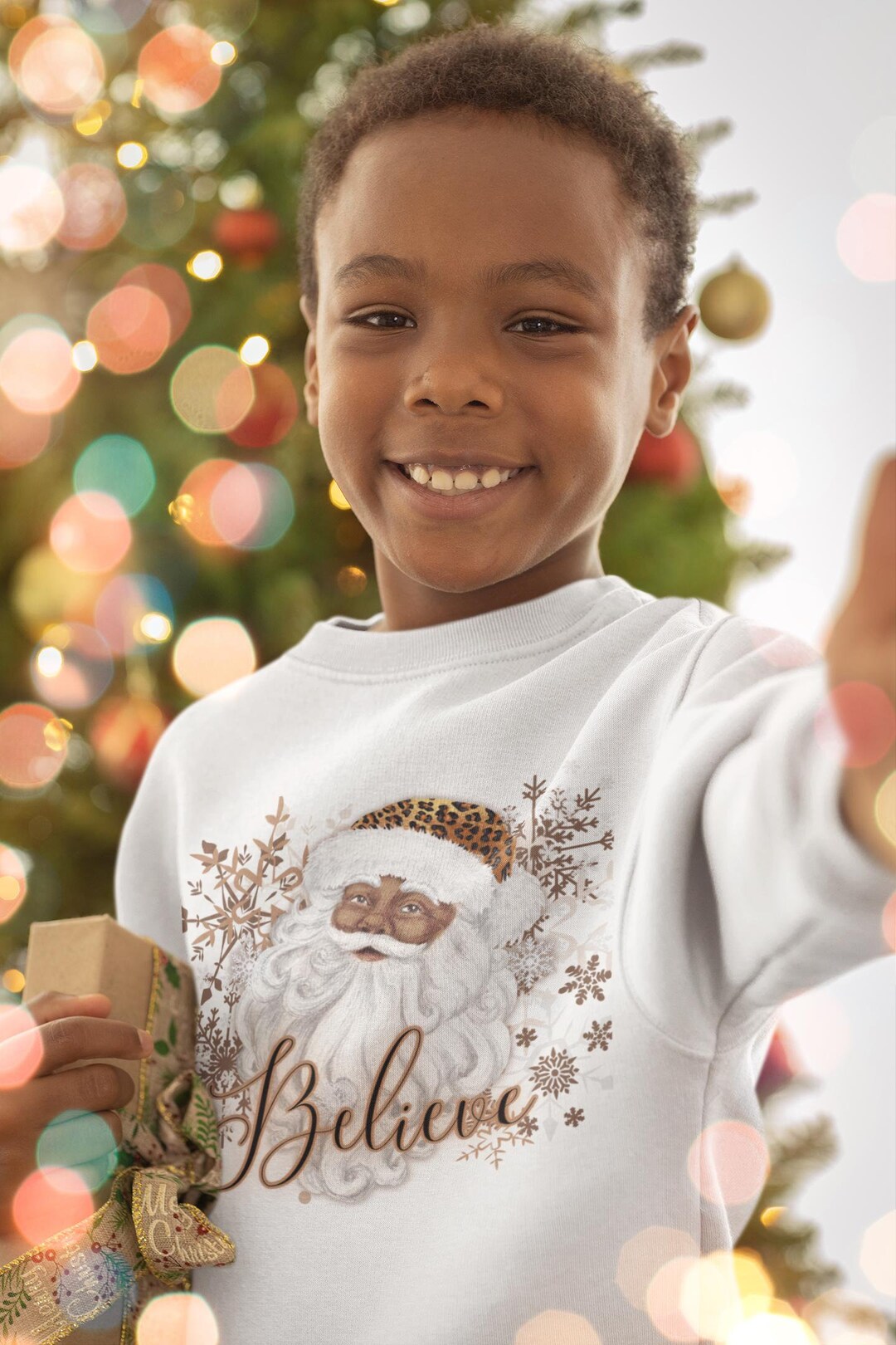 Kids Santa Sweatshirt, Childs Santa Shirt, Family Christmas Day Shirt ...