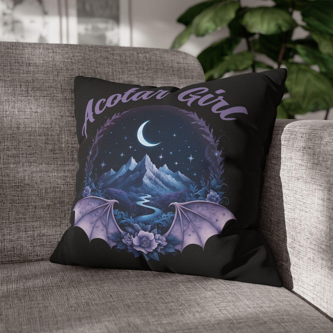 ACOTAR Girl Pillow A Court of Thorns Roses Book Pillow Velaris City of ...