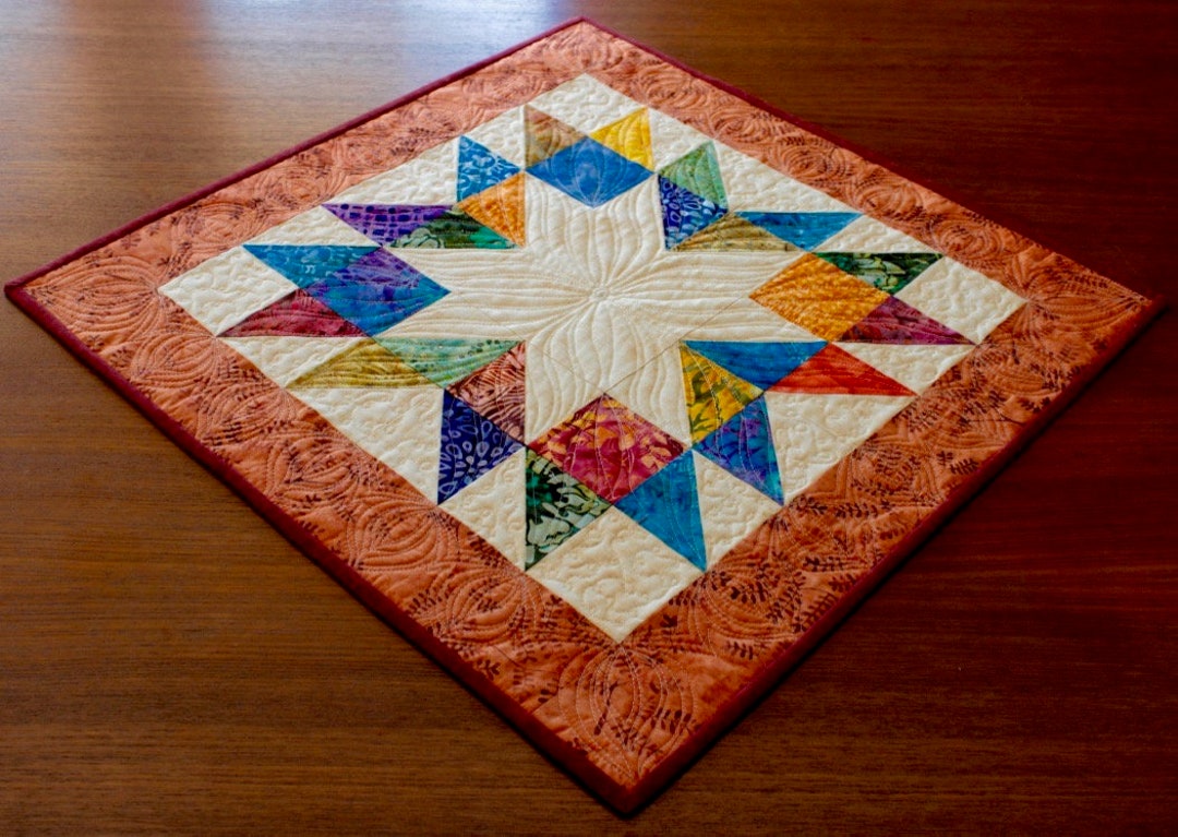 Quilt Pattern - Ohio Star Table Topper - Size 24" X 24" - PDF Pattern ...