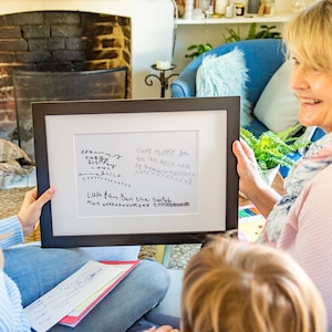 Child's Original Writing Frames - A4 Size | Handwriting | Personalised ...