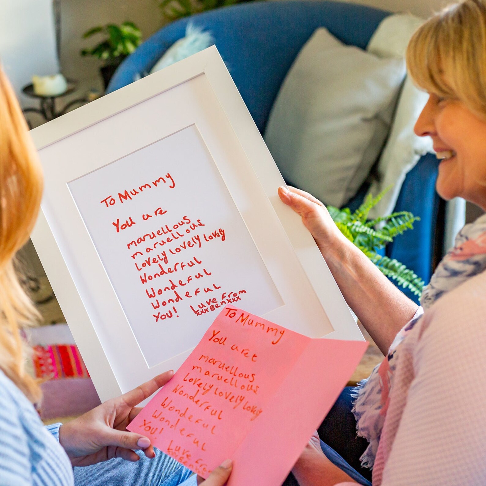 Child's Original Writing Frames - A4 Size | Handwriting | Personalised ...