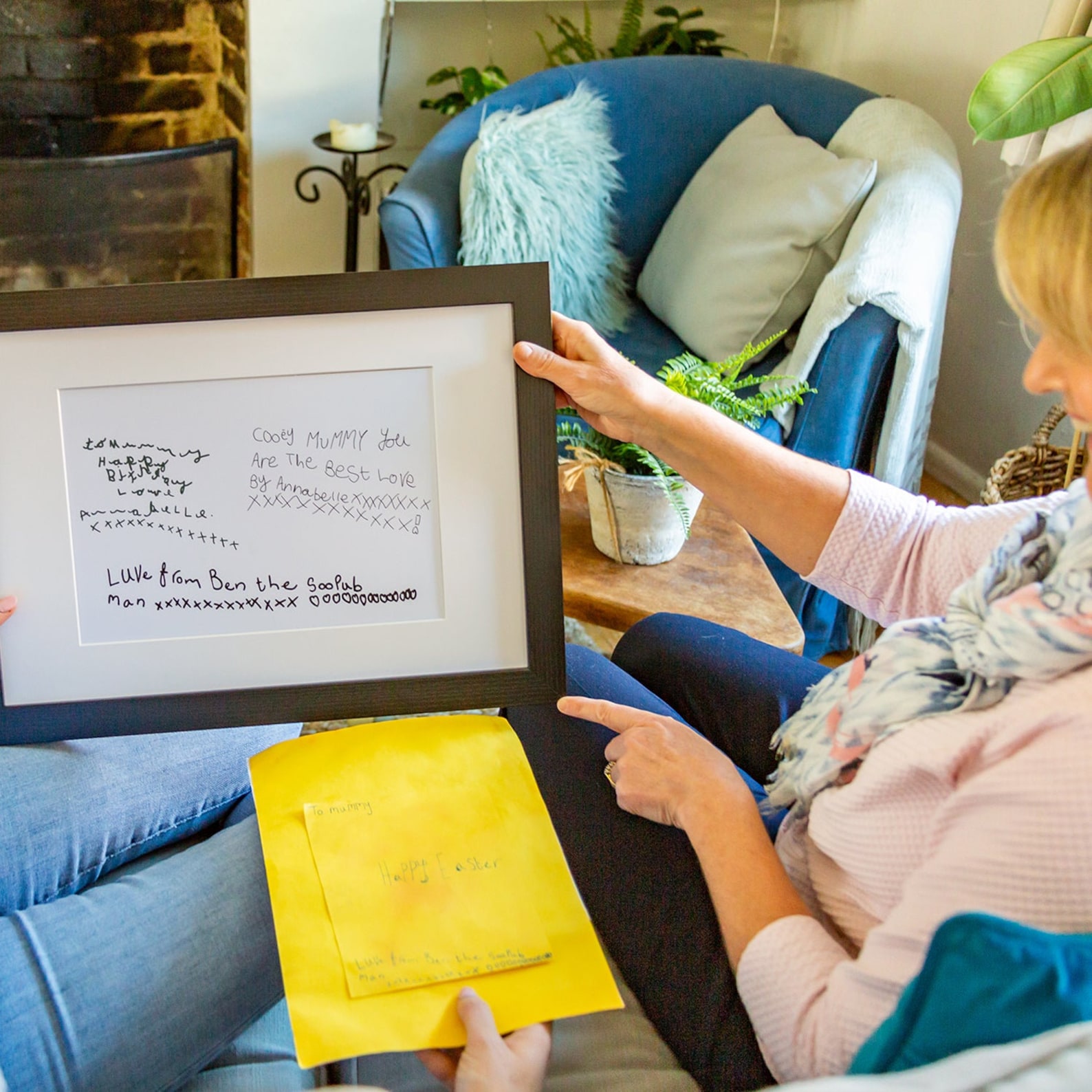Child's Original Writing Frames - A4 Size | Handwriting | Personalised ...