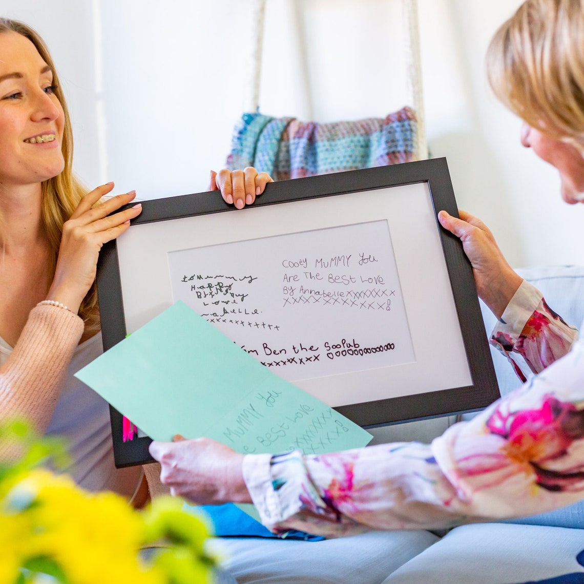Child's Original Writing Frames - A4 Size | Handwriting | Personalised ...