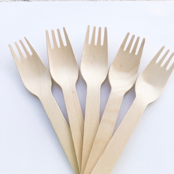 Wooden Forks - Etsy