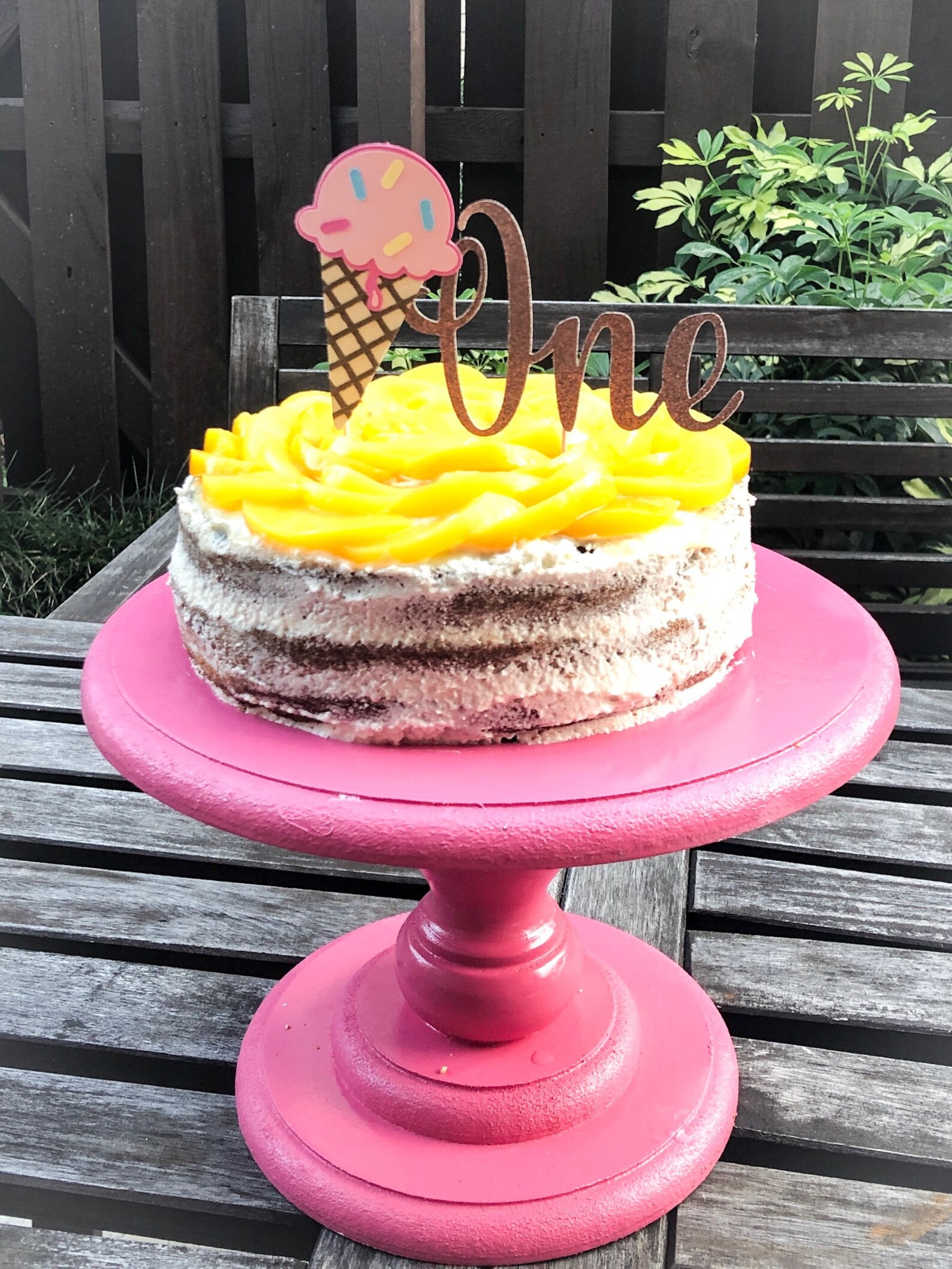 Personalize Ice Cream Cake Topper Custom Ice Cream Cake | Etsy