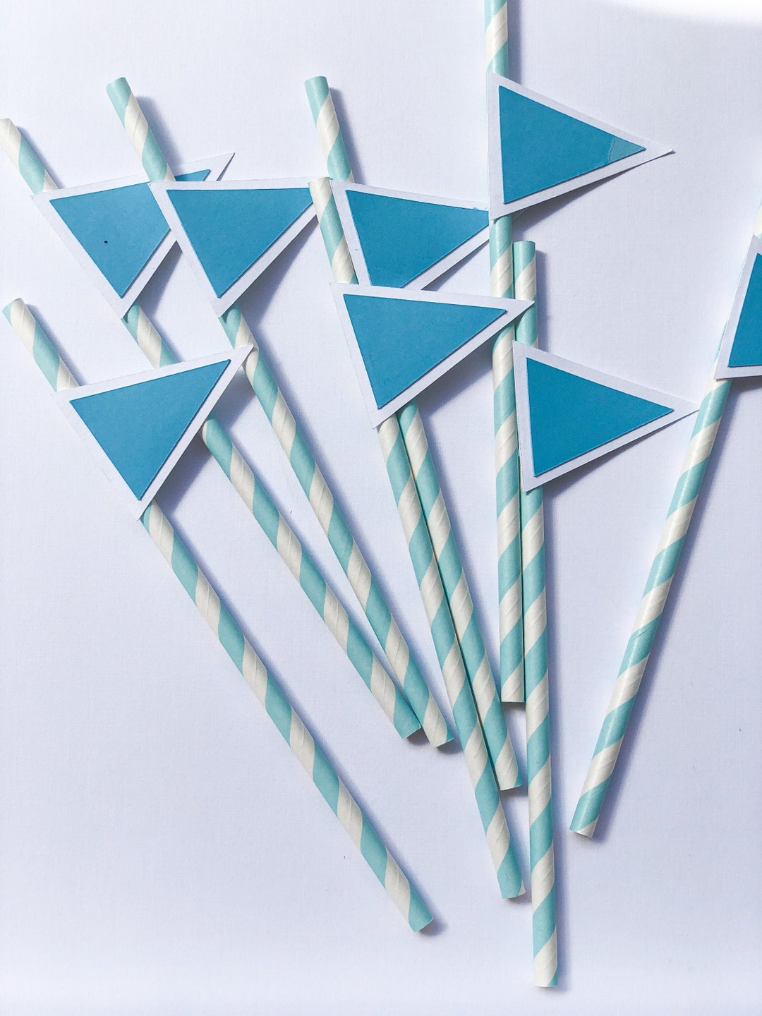 Blaue Flagge Party Strohhalme: Maritime Dekorationen, 10er Set - Etsy.de