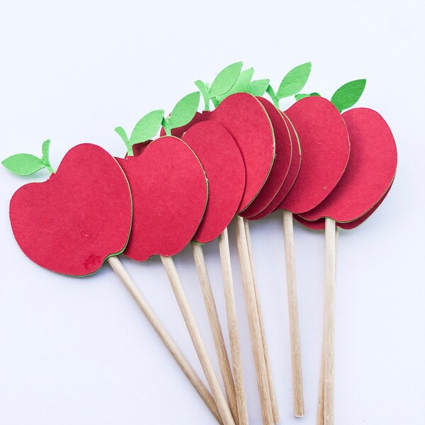 Apple Cupcake Topper - Etsy