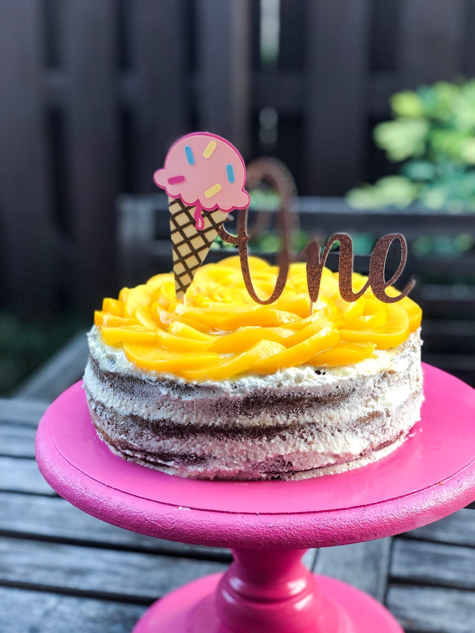 Personalize Ice Cream Cake Topper Custom Ice Cream Cake | Etsy