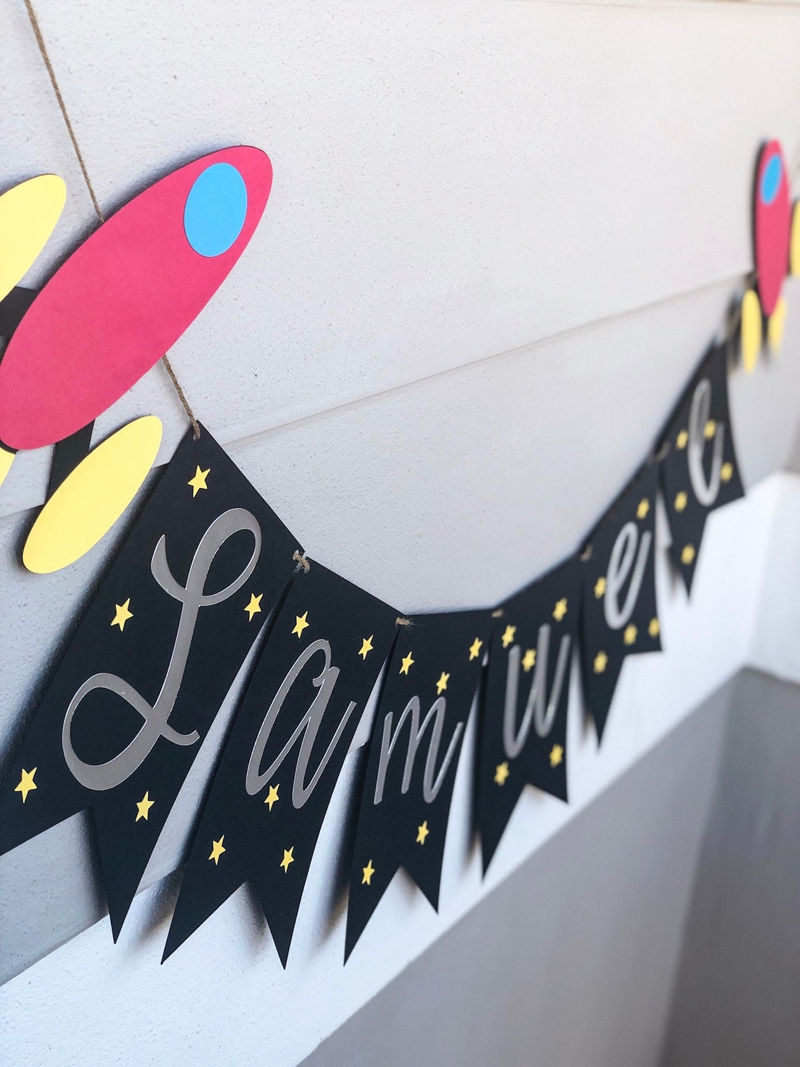 Rocket Banner Personalized Space Banner Rocket Space Party - Etsy