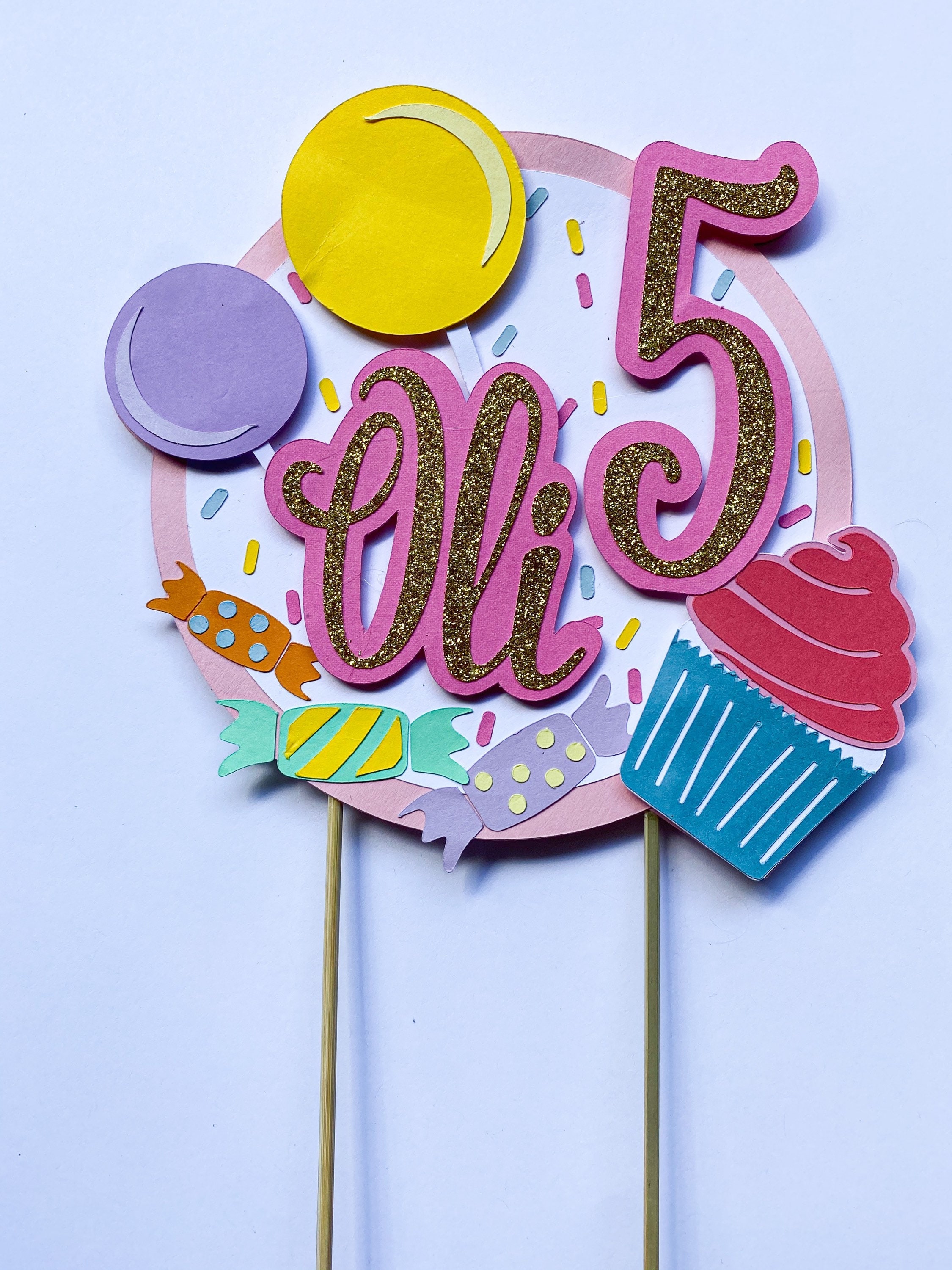 Candyland Cake Topper Candy Land Party Decorations Candy - Etsy