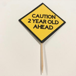 Construction Theme Party Topper, Traffic Sign Cupcake Topper, Road Sign ...