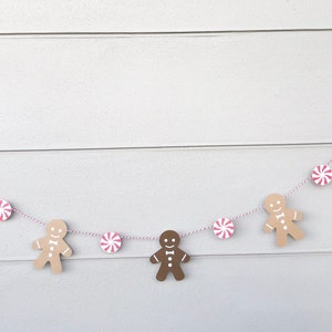 Christmas Garland, Gingerbread Garland, Christmas Decor, Gingerbread ...