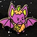 Trick-or-treat! Batty Enamel Pin - Etsy