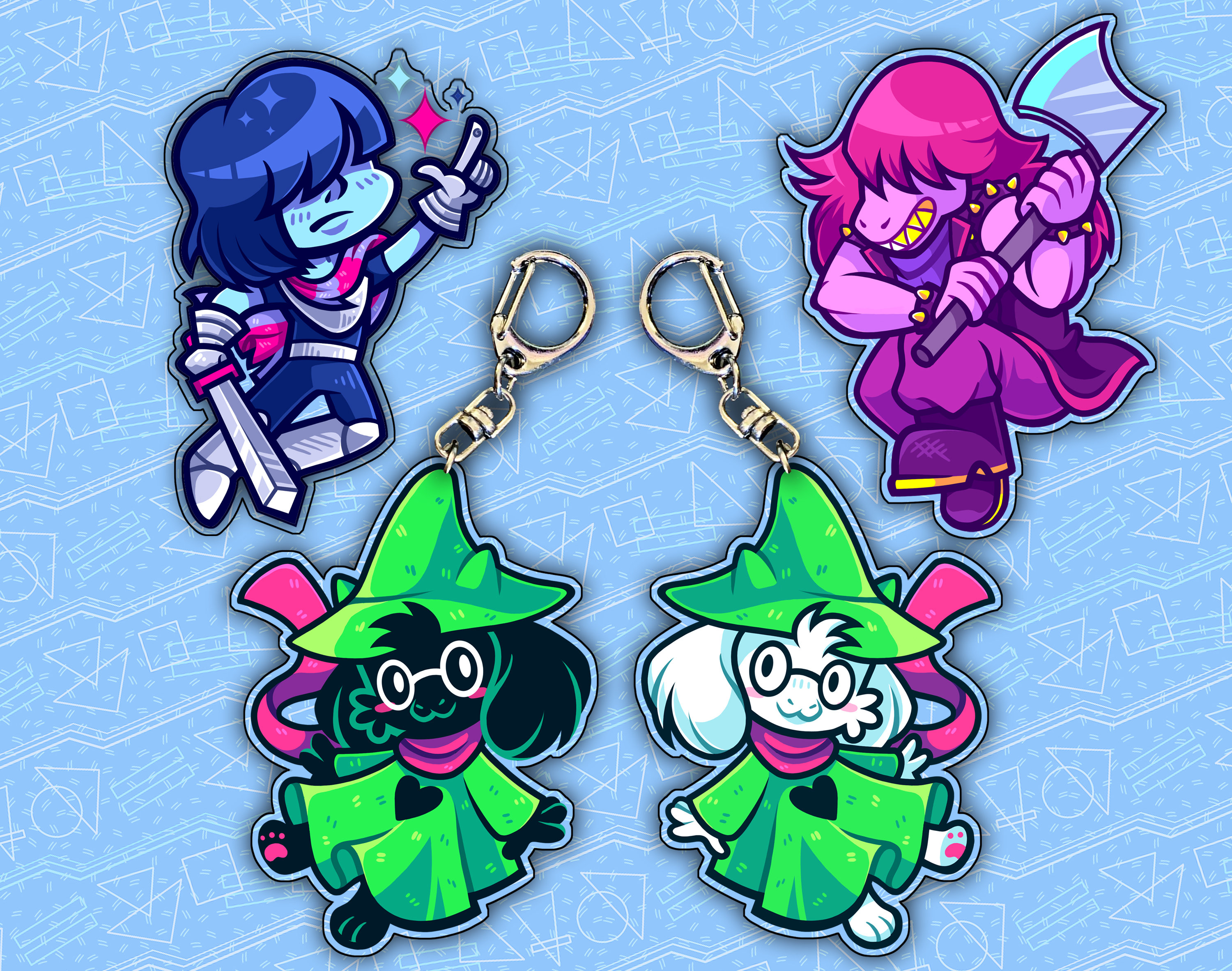 Deltarune 2.5 Acrylic Charms | Etsy