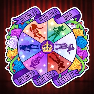 Six the Musical Tour Cast 2023 Sticker Pack - Etsy