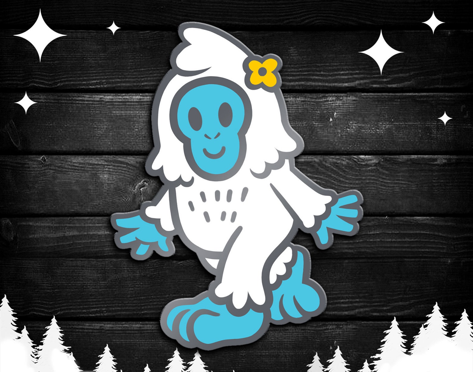 Yeti Enamel Pin - Etsy