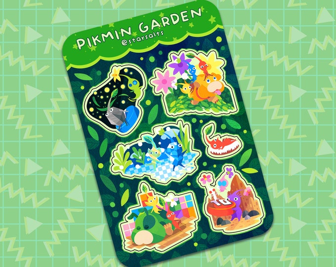 4x6 Pikmin Sticker Sheet - Etsy