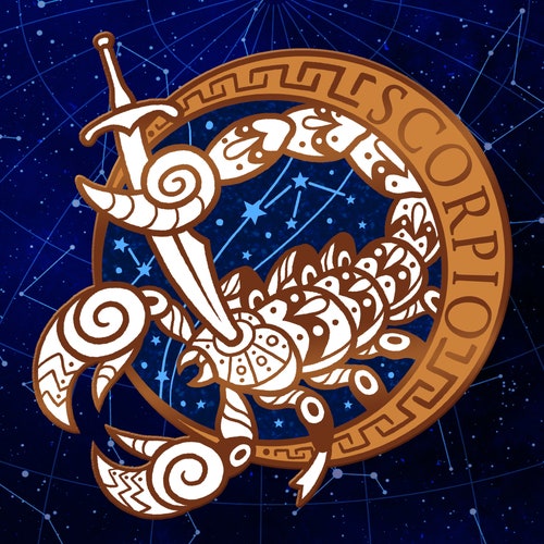 Scorpio Enamel Pin - Etsy