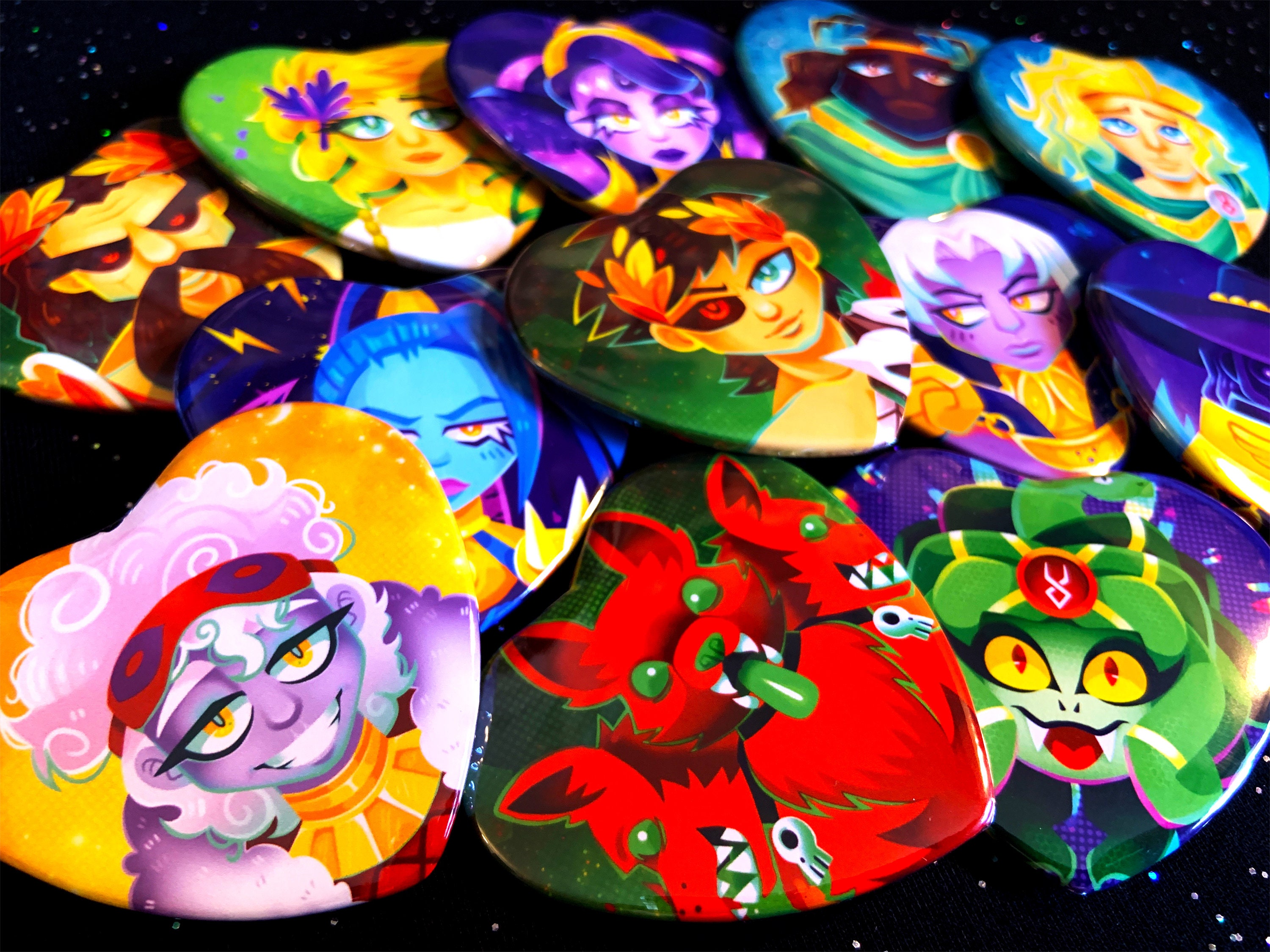 Hades Heart Pins - Etsy