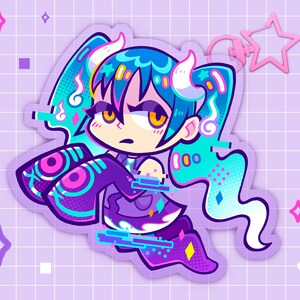 Project Voltage Ghost-type Miku 2.5 Acrylic Charm - Etsy