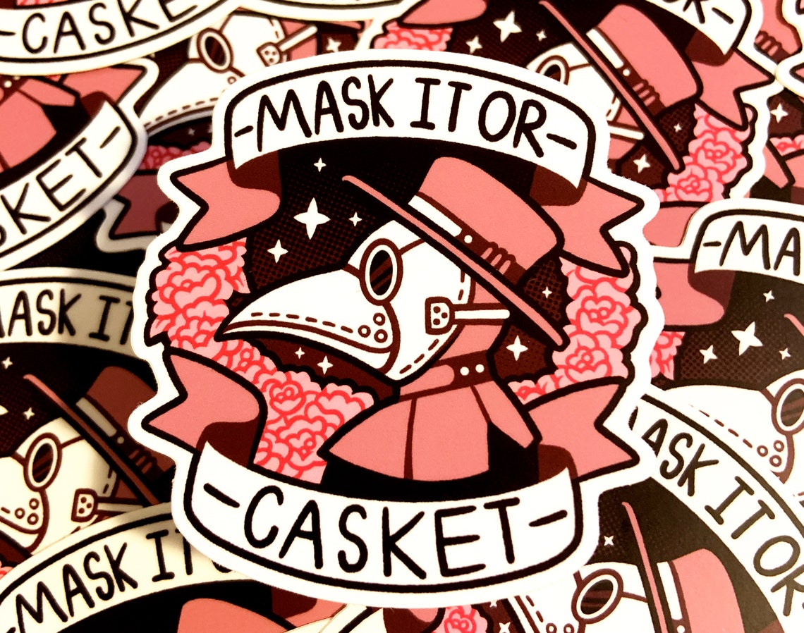 Mask It Sticker | Etsy