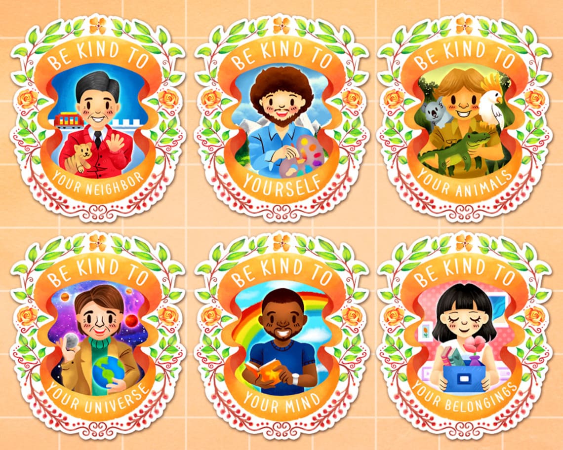 Be Kind Stickers - Etsy