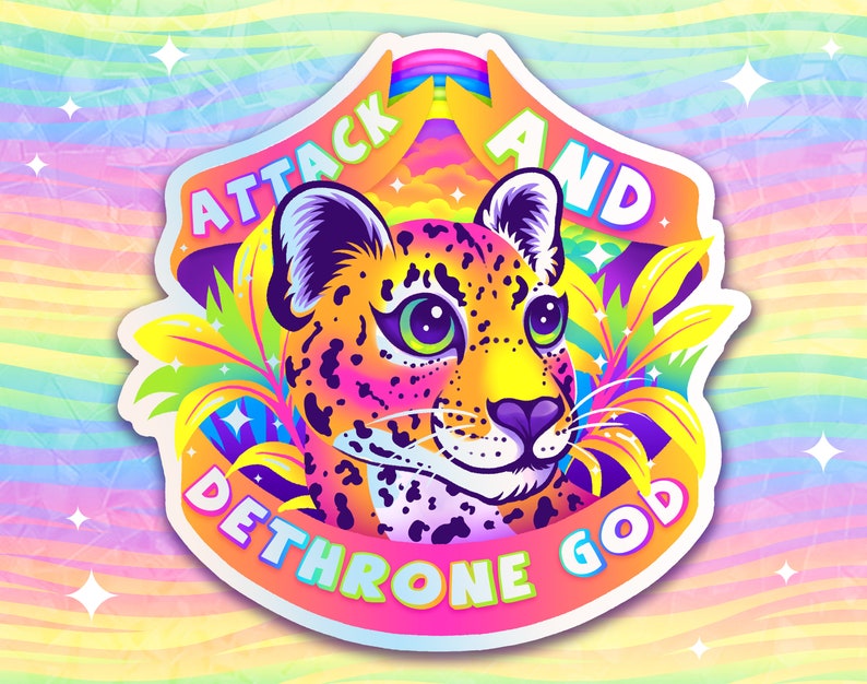 Dethrone Holographic Sticker - Etsy