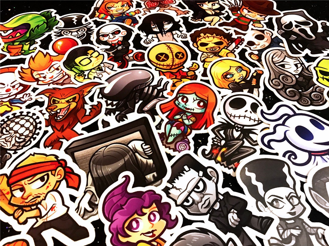 Horror Character Stickers - Etsy