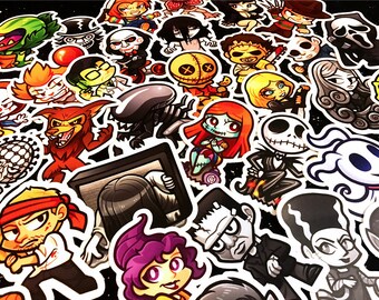 Horror Character Stickers - Etsy