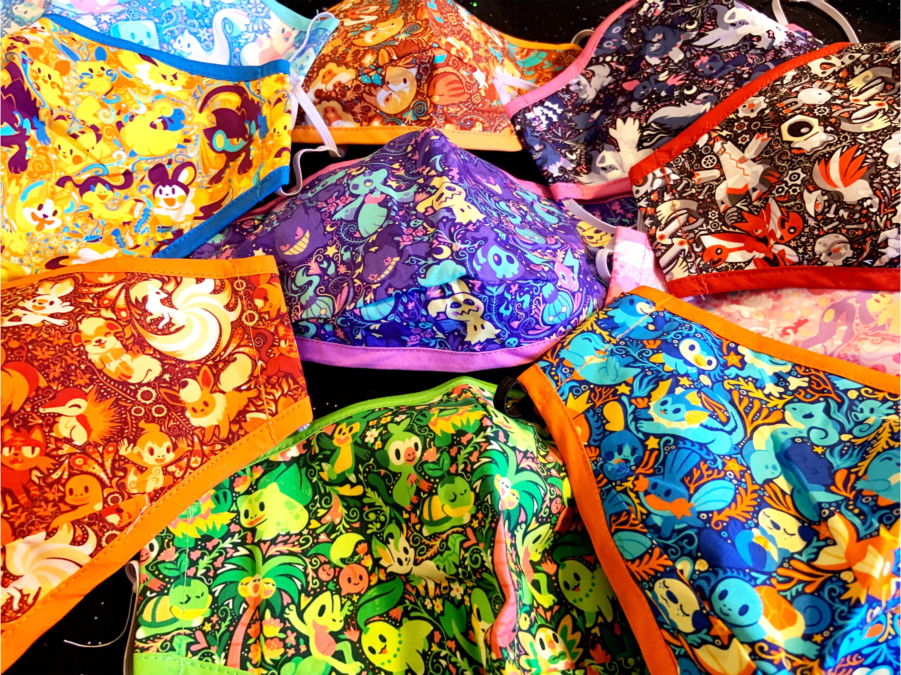 Colorful Cryptids Face Mask - Etsy