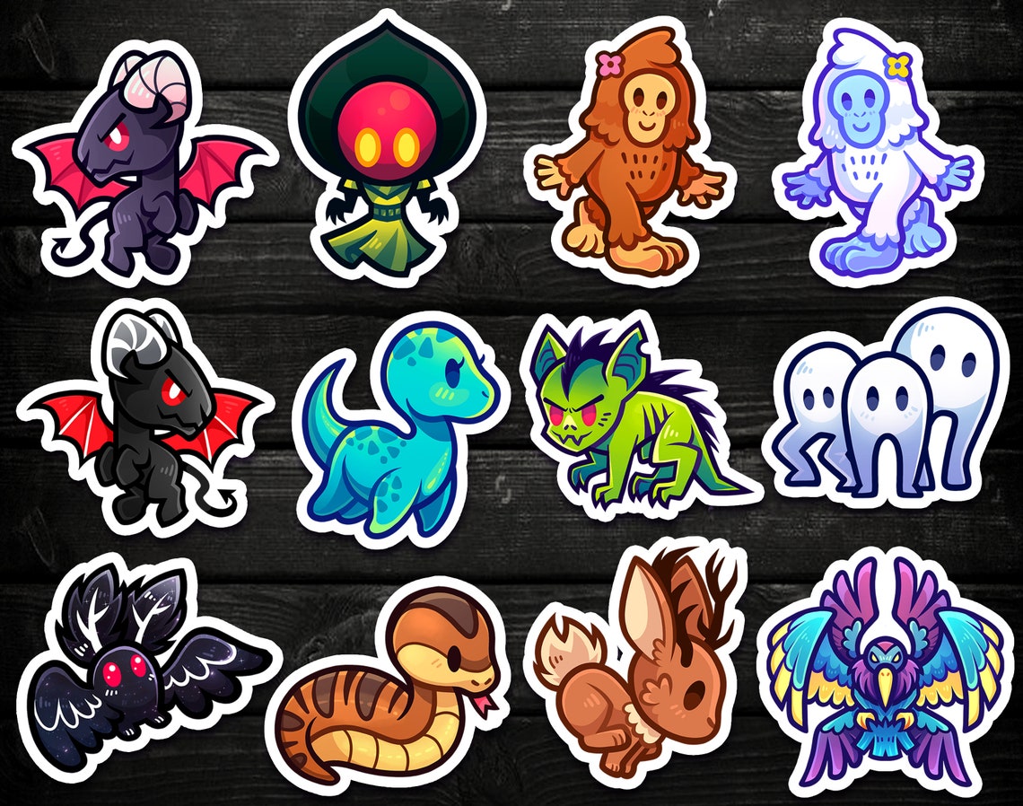 Cryptid Stickers - Etsy