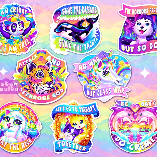 Lisa Frank Stickers - Etsy