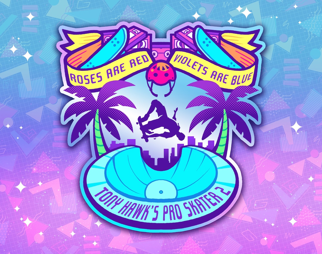 Tony Hawk's Pro-valentine (holo) Sticker - Etsy