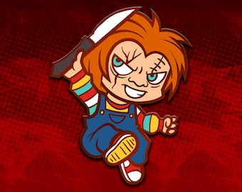 CHILD'S PLAY Chucky Knife Enamel Metal Pin Badge - Etsy