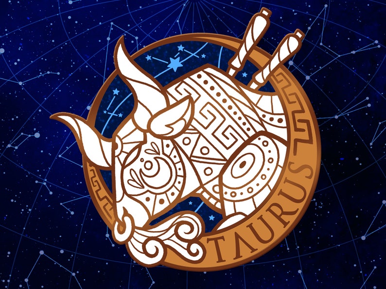 Taurus Enamel Pin - Etsy