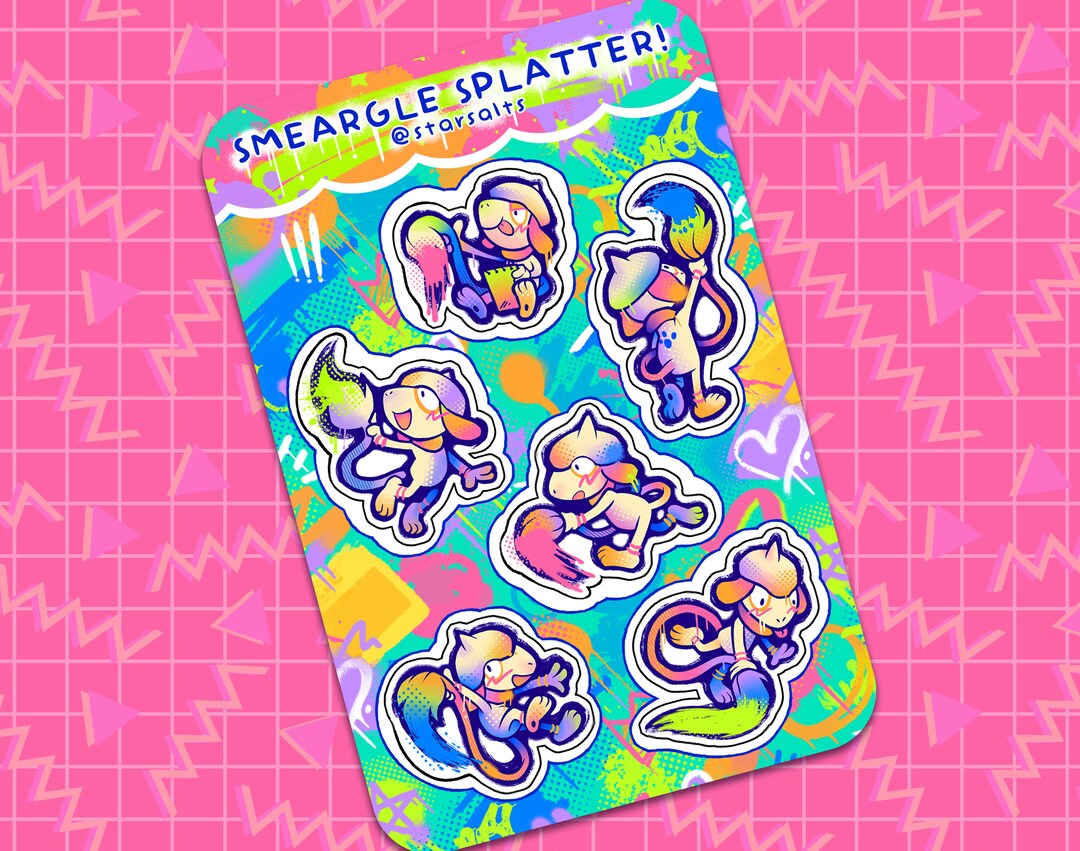 4x6 Smeargle Sticker Sheet - Etsy