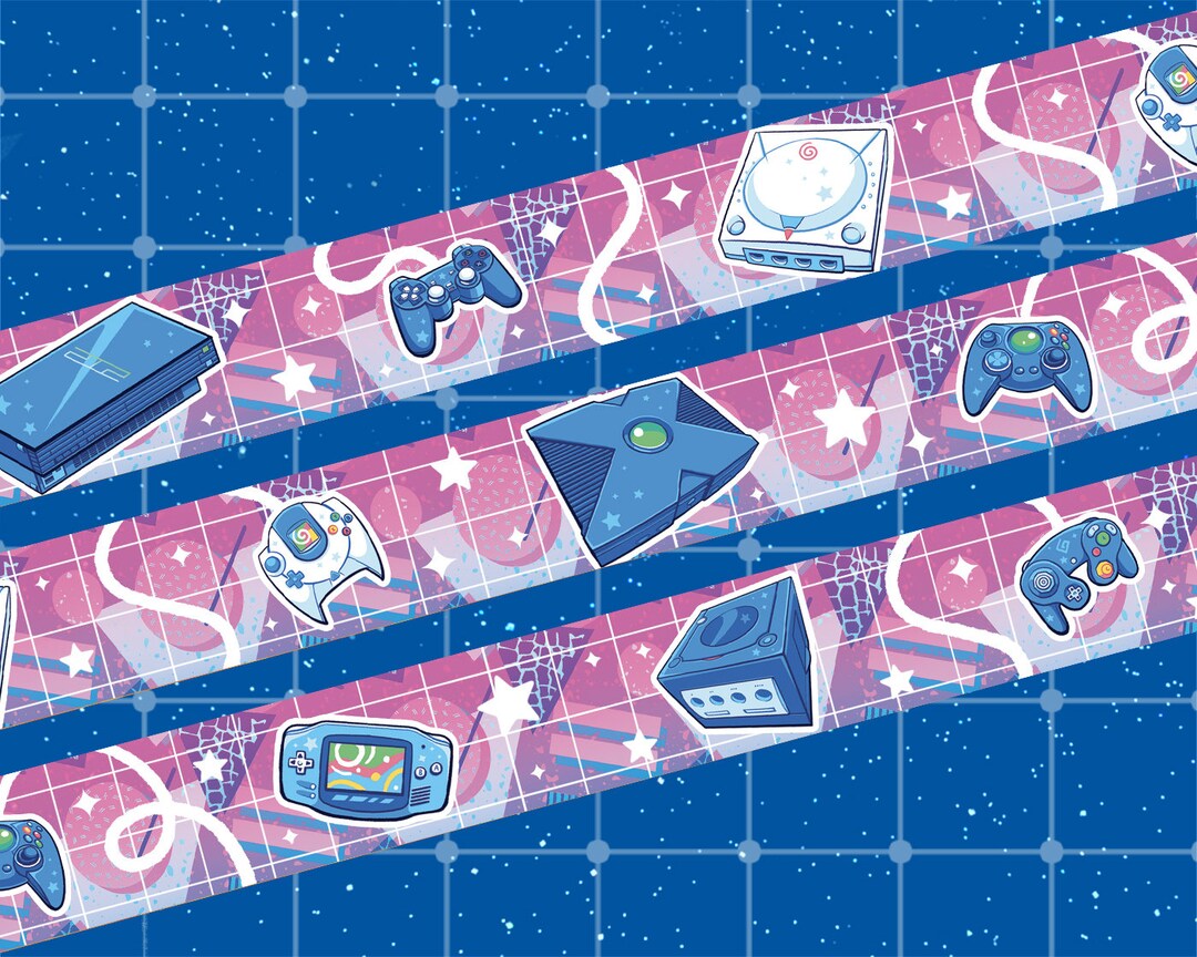 Video Game Realms Washi Tape - Etsy