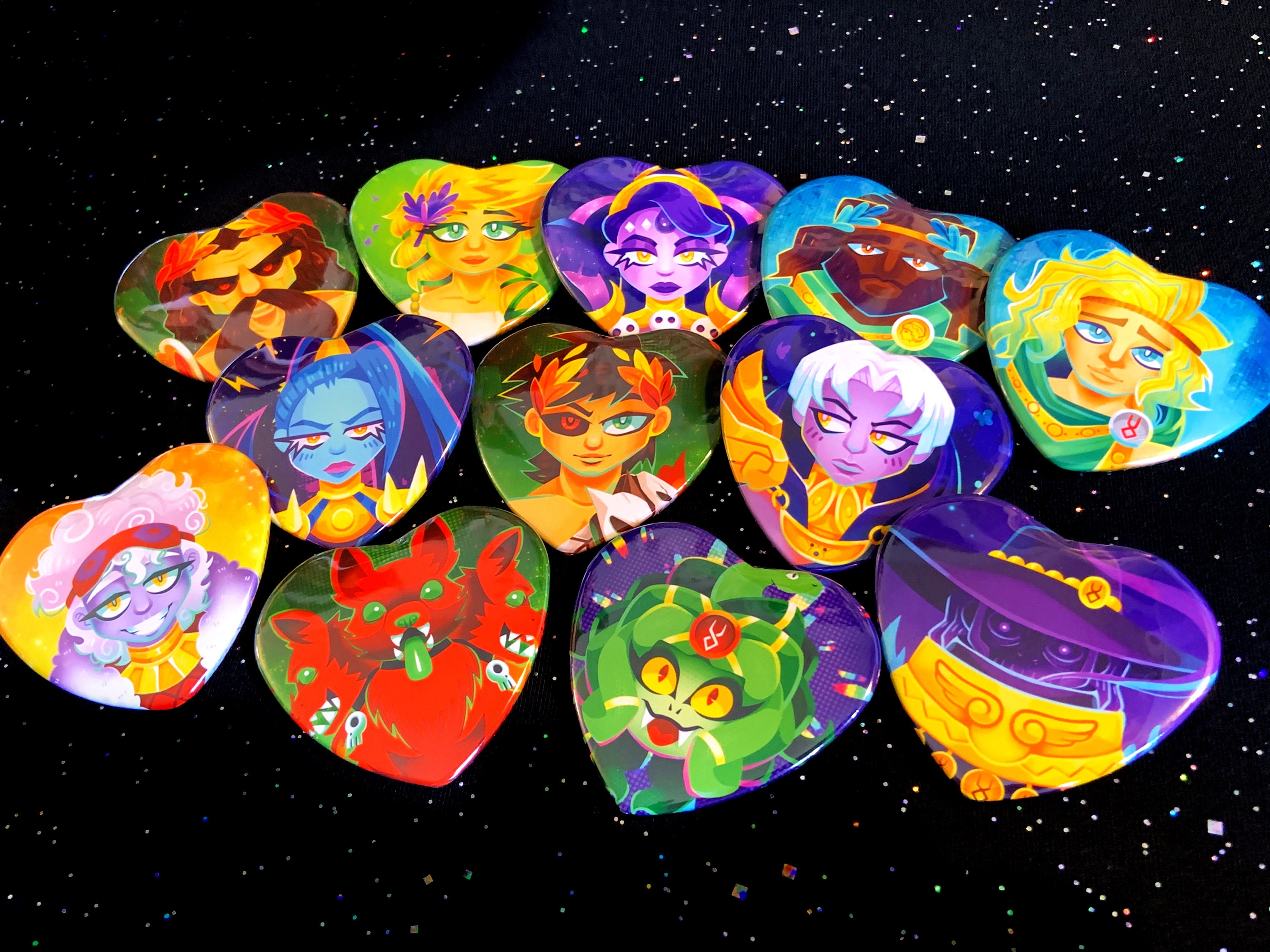 Hades Heart Pins - Etsy