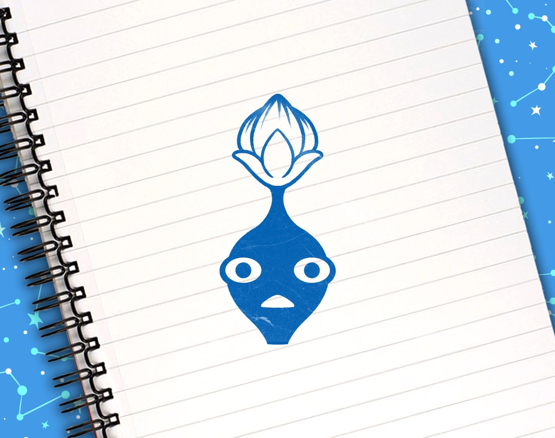 Blue Pikmin Self-inking Stamp - Etsy