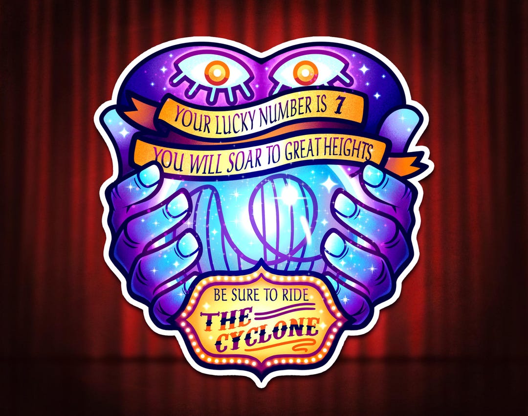 Ride the Cyclone Sticker - Etsy