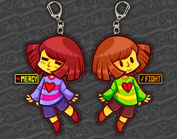 Frisk/chara Double-sided 2.5 Acrylic Charm | Etsy