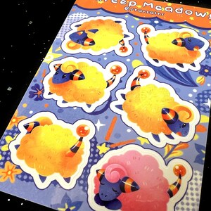 4x6 Mareep Sticker Sheet - Etsy