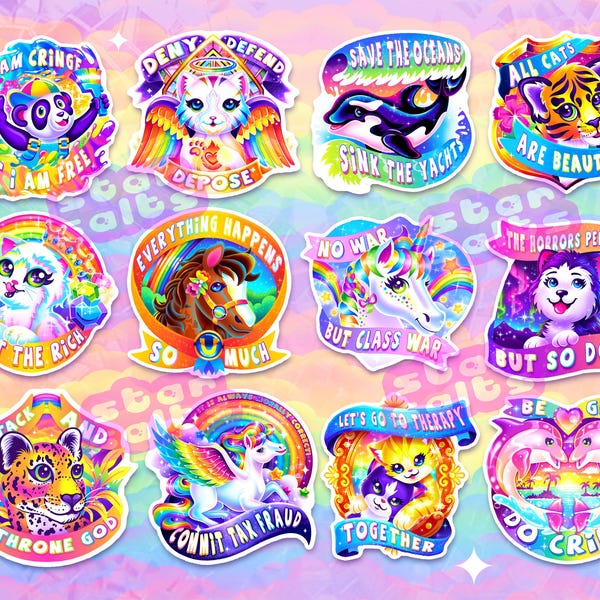 Lisa Frank Stickers - Etsy