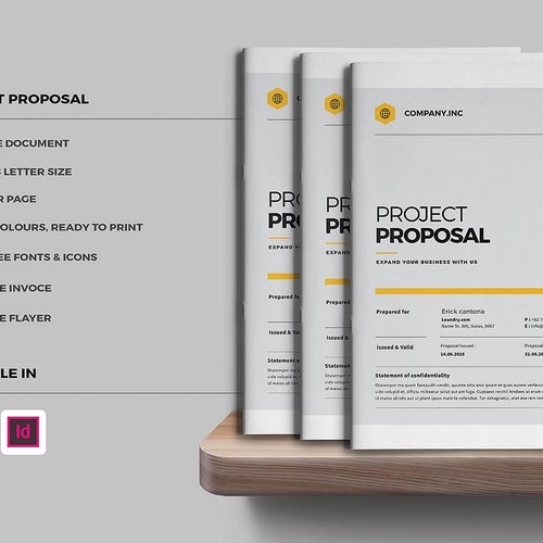 Project Proposal Template Canva Template Client Proposal - Etsy Canada