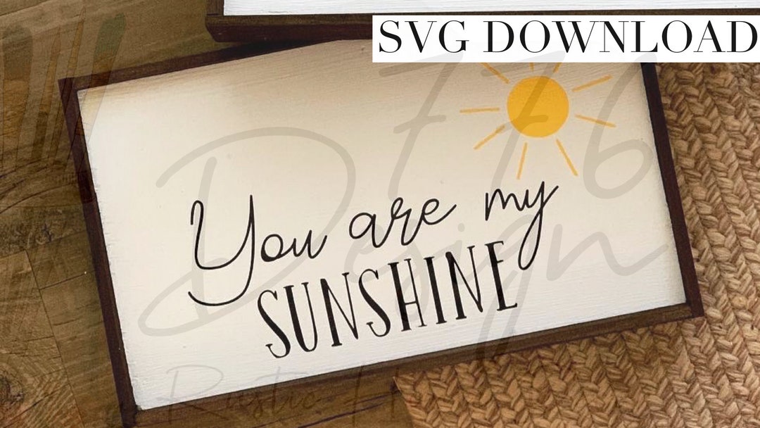 You Are My Sunshine SVG - Etsy